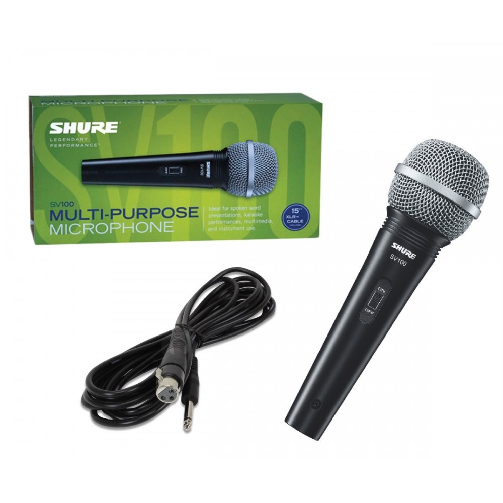 Microfono Voz SV100 Con Cable Canon Canon 4,5 Mts Shure ALEYMAR ...