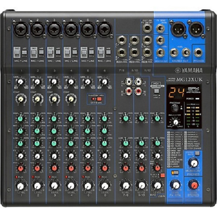 Consola Mixer YAMAHA MG12XCV De 12 Canales Con Compresor IVA 10,5% ...