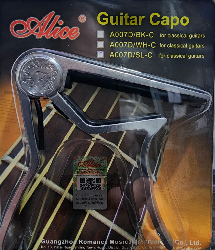 Capo A007DSLC Transporte Guitarra Clasica Alice PARQUER - Repuestos ...