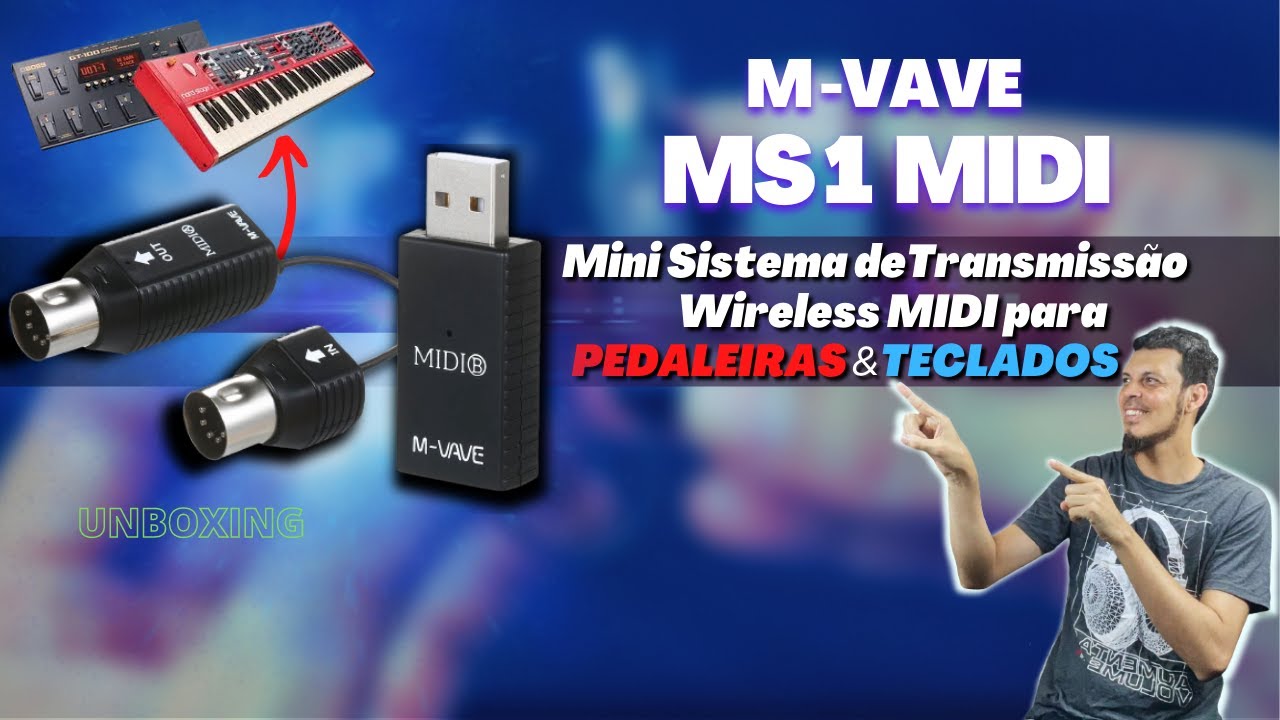 Sistema Inalámbrico MIDI MS1 Midi System M-Vave KAIRON - Repuestos Musicales