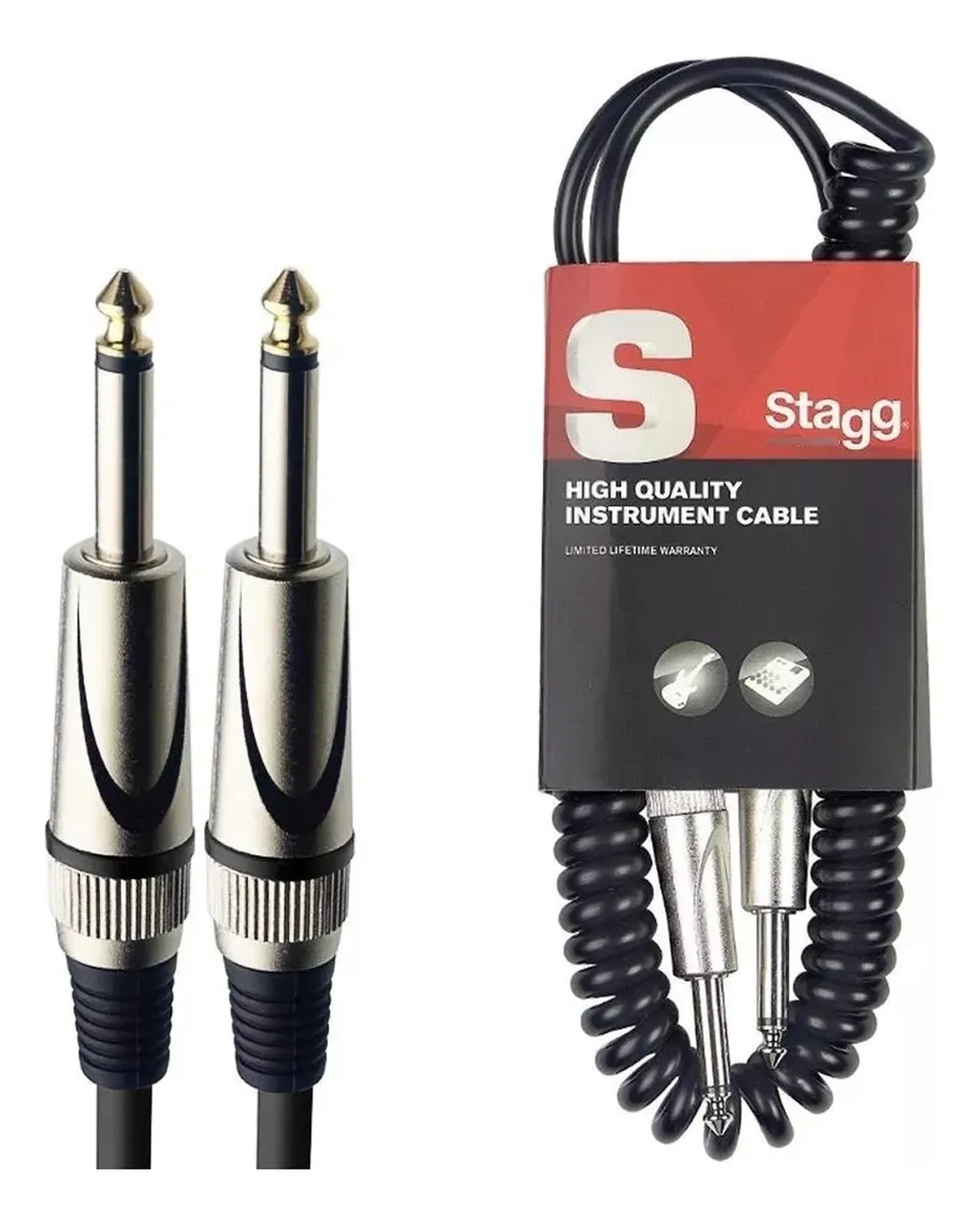 Cable SGCC3DL Plug-Plug 3mts Espiralado Tipo Rulo STAGG - Repuestos ...